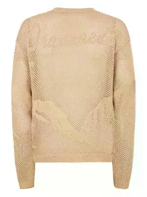 Dsquared2 Openwork Detail V-neck Sweater
