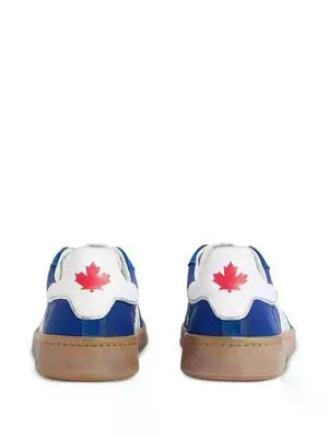 Dsquared2 Boxer Suede And Leather Sneakers - Blue