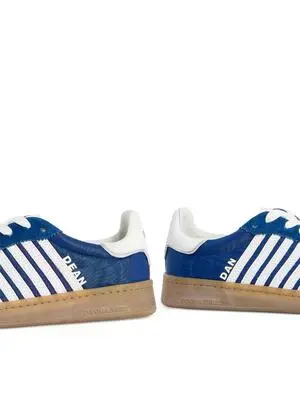 Dsquared2 Boxer Suede And Leather Sneakers - Blue