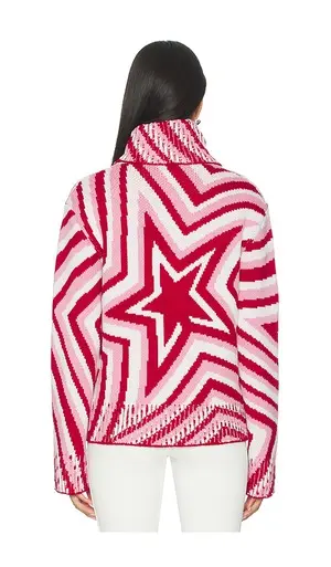 Perfect Moment Geometric Star Turtleneck Sweater