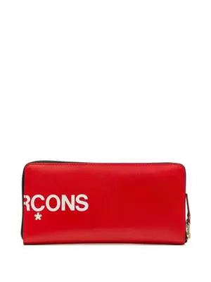 Comme Des Garçons Logo Wallet - Red