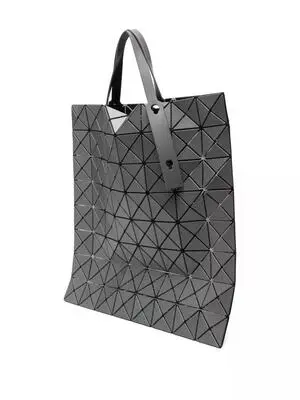 Issey Miyake Lucent Matte Geometric-paneled Tote - Grey