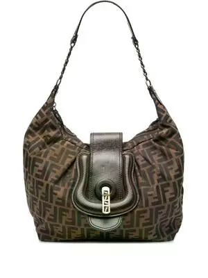 Fendi Zucca Canvas Borsa B Hobo Bag