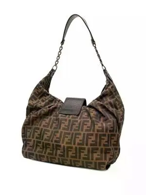 Fendi Zucca Canvas Borsa B Hobo Bag