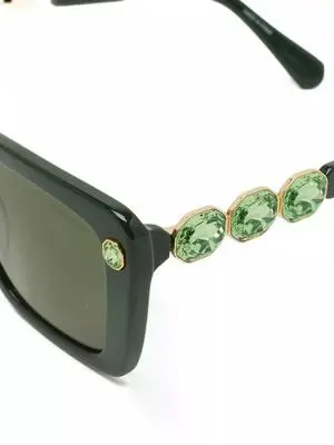 SWAROVSKI Crystal-embellished Square Sunglasses