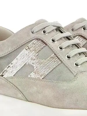 Hogan Interactive Sequinned Sneakers - Grey
