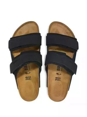 BIRKENSTOCK Uji Suede Sandals - Black