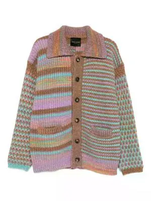 ROBERTO COLLINA Patterned Knit Cardigan