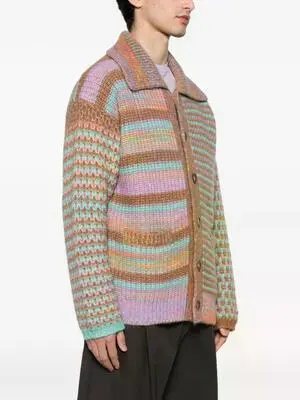 ROBERTO COLLINA Patterned Knit Cardigan