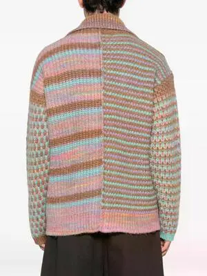 ROBERTO COLLINA Patterned Knit Cardigan