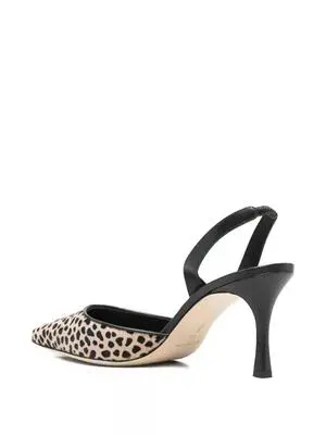 Manolo Blahnik 70mm Carolyne Leopard-patterned Pumps
