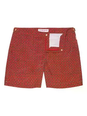Orlebar Brown Geometric-print Swim Shorts - Red