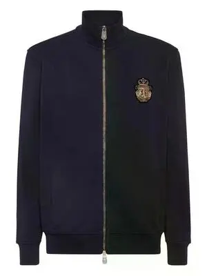 BILLIONAIRE Logo-patch Zip-up Sweatshirt