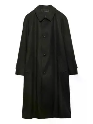 Prada Raglan Sleeve Wool Coat