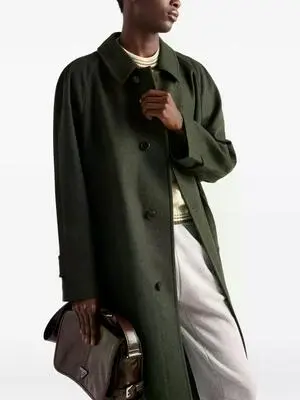 Prada Raglan Sleeve Wool Coat
