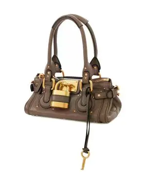 Chloé Small Leather Tote Bag - Grey