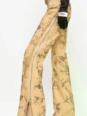 Dolce & Gabbana Embellished Leather Trousers