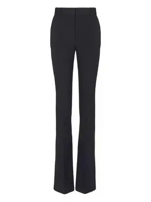 Balmain Grain-de-poudre Straight Trousers