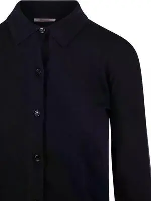 Max Mara Buttoned Collared Cardigan - Blue
