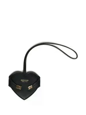 FERRAGAMO Logo-print Heart Charm