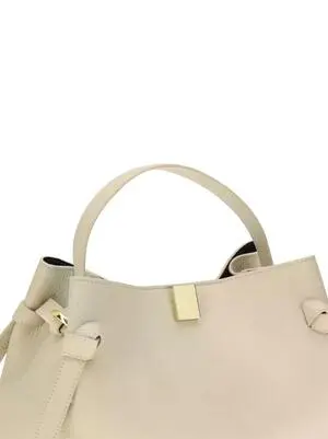 Yuzefi Gyoza Pebble-leather Tote Bag - Neutrals