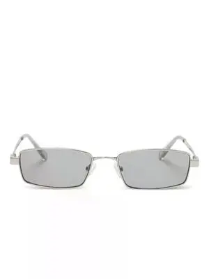 Le Specs Bizzaro Rectangle-frame Sunglasses - Silver