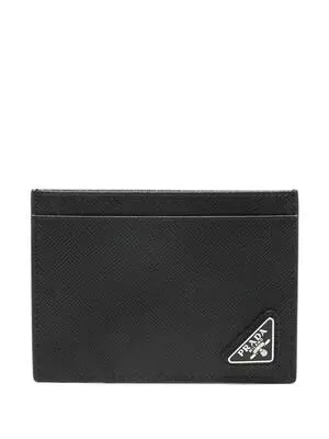 Prada Logo-plaque Card Holder - Black