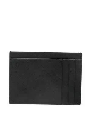 Prada Logo-plaque Card Holder - Black