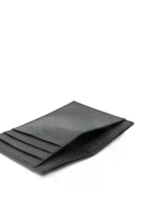 Prada Logo-plaque Card Holder - Black