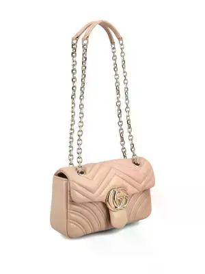 Gucci Chevron Gg Lambskin Shoulder Bag