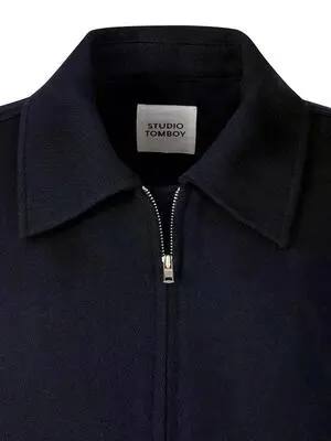 STUDIO TOMBOY Zip-up Wool Jacket - Blue