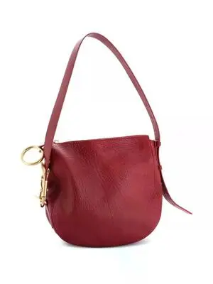Burberry Knight Leather Small Shoulder Bag - Red