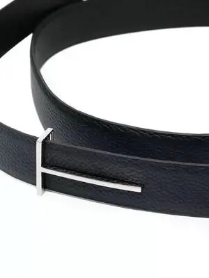 TOM FORD Reversible Leather Belt - Blue