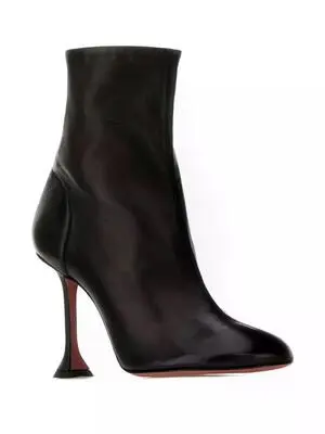 Amina Muaddi 95mm Iris Leather Boots