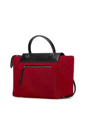 Celine 2016 Mini Belt Satchel - Red