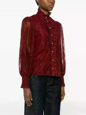 Alice + Olivia Lace-detail Blouse