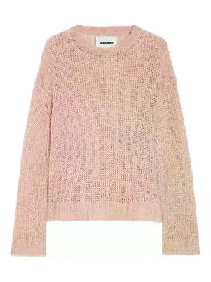 JIL SANDER Chunky Linen Crew Neck Sweater