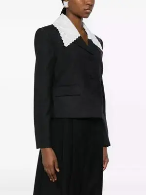 SELF-PORTRAIT Embroidered-collar Jacket