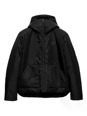 Prada Hooded Patch-pocket Jacket - Black