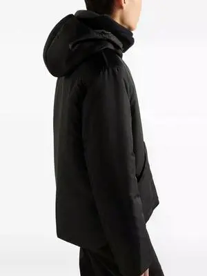 Prada Hooded Patch-pocket Jacket - Black