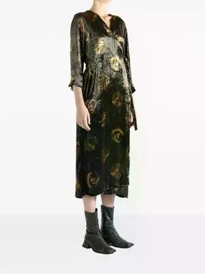 UMA WANG Anthea Tie-waist Midi Dress