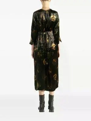 UMA WANG Anthea Tie-waist Midi Dress
