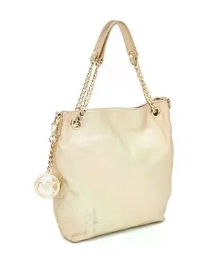 Michael Kors Laminated Leather Tote Bag - Gold