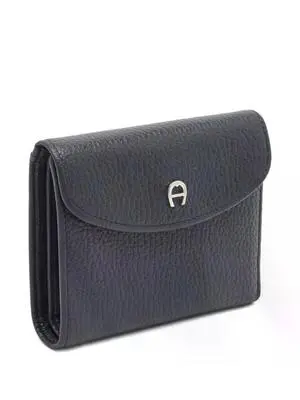 AIGNER 2000s Century Leather Trifold Wallet - Blue