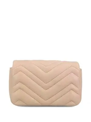 Gucci Chevron Logo Calfskin Shoulder Bag
