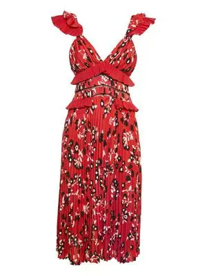 Self-portrait V Neck Day Dresses