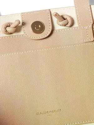 Claudie Pierlot Grained Leather Tote Bag