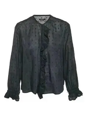Isabel Marant Étoile Embroidered Ramie Blouse