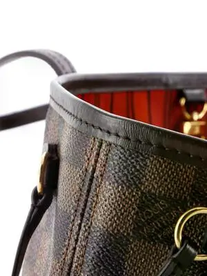 LOUIS VUITTON Neverfull Damier Pm Tote Bag - Brown