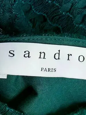 Sandro Crochet V-neck Dress